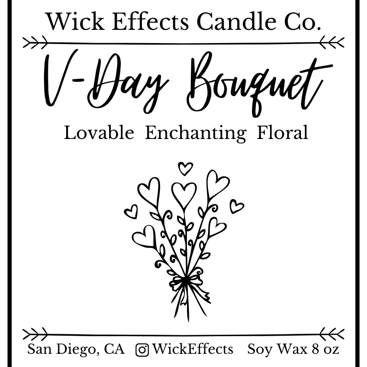 V-Day Bouquet – Wick Effects Candle Co.